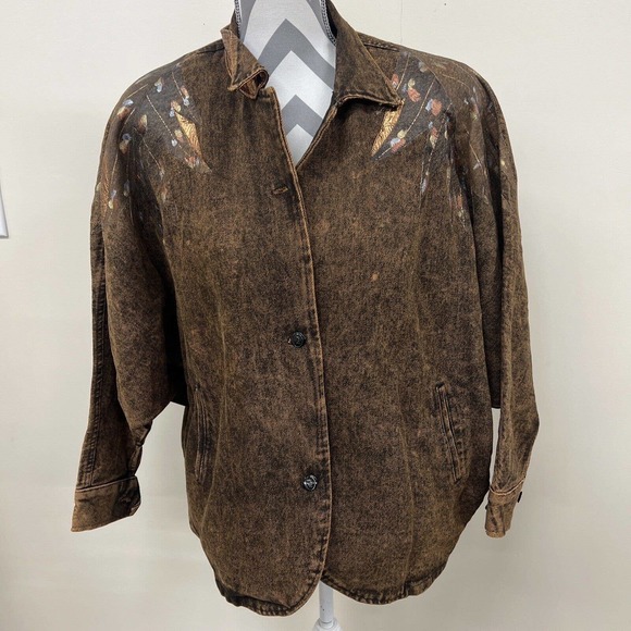 Opal | Jackets & Coats | Vintage Opal Acid Wash Embellished Denim ...